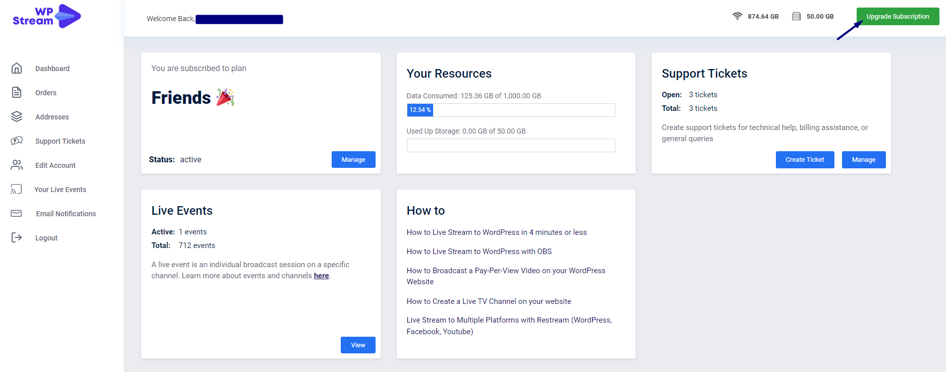 Upgrade/Downgrade your Subscription Plan – WpStream Documentation